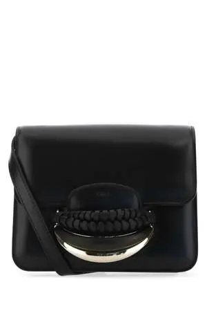 Chloé Leather Kattie Clutch - Black