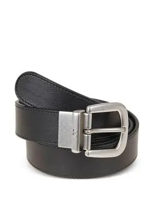 Valentino Garavani Mini V Logo Reversible Leather Belt