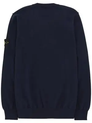 Stone Island Jersey With Logo - Blue