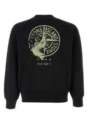 Stone Island Cotton Sweatshirt - Black