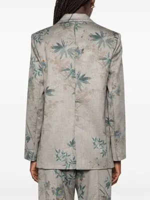 FORTE_FORTE Printed Single-breasted Jacket