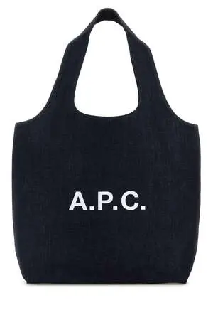 A.p.c. Denim Ninon Shopping Bag - Blue