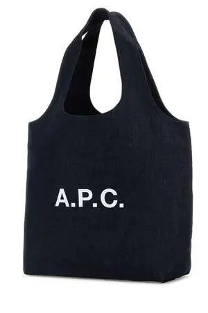 A.p.c. Denim Ninon Shopping Bag - Blue