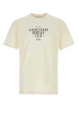 GOLDEN GOOSE Ivory Cotton T-shirt - White
