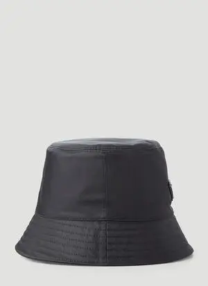 Prada Logo Bucket Hat - Black