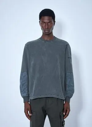 Stone Island Oversized Crewneck Sweatshirt - Gray