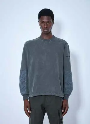 Stone Island Oversized Crewneck Sweatshirt - Gray