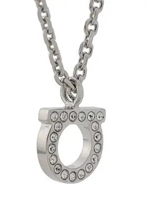 FERRAGAMO Gancini Crystal Necklace