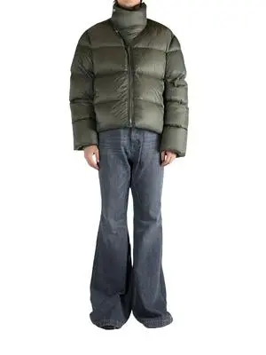 Rick Owens Quilted Down Turtle Jacket - Green