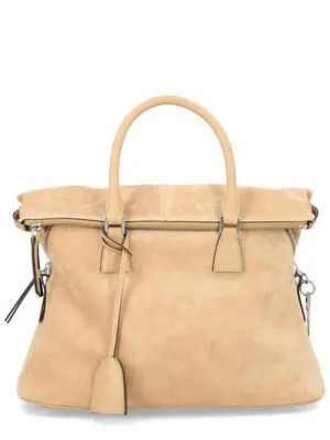MAISON MARGIELA 5ac Leather Bag - Cream