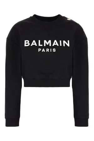 Balmain Logo Print Sweatshirt
