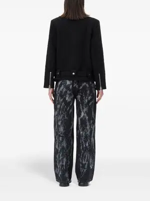 GANNI Boucle Wool Biker Jacket