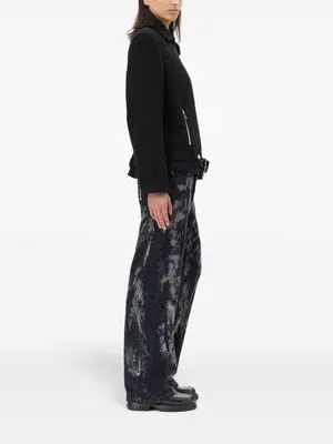 GANNI Boucle Wool Biker Jacket