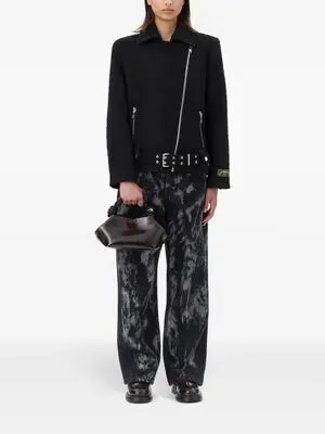 GANNI Boucle Wool Biker Jacket