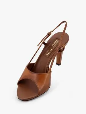 Miu Miu Vintage Leather Sandals - Multicolor