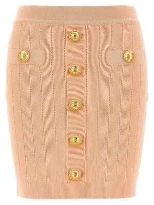 Balmain Knitted Mini Skirt - Multicolor