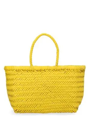 Dragon Diffusion Leather Handheld Tote - Yellow