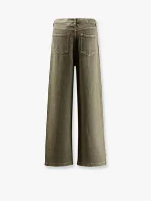GOLDEN GOOSE Ortensia Cotton And Linen Trousers - Multicolor