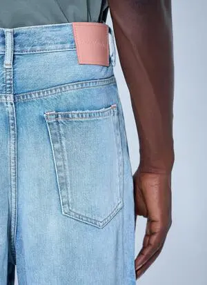 Acne Studios Distressed Denim Shorts - Blue