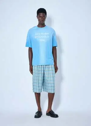 Acne Studios Casual Flannel Check Shorts
