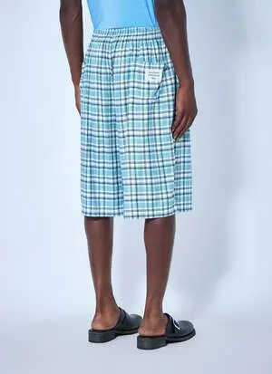 Acne Studios Casual Flannel Check Shorts