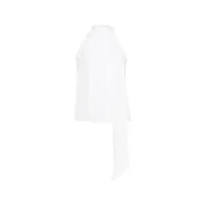 Max Mara Silk Halterneck Blouse - White