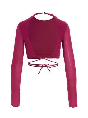 Andamane Cropped Georgette Top