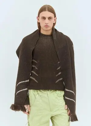 CHARLIE CONSTANTINOU Plated Pullover Hooded Sweater