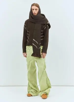 CHARLIE CONSTANTINOU Plated Pullover Hooded Sweater