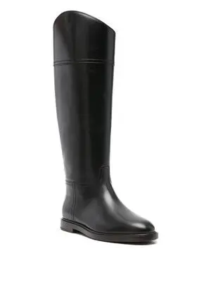 Brunello Cucinelli Leather High Riding Boots