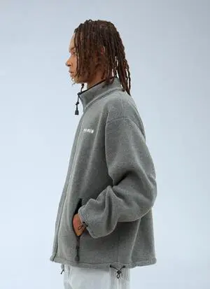 Miu Miu Fleece Sweatshirt - Gray