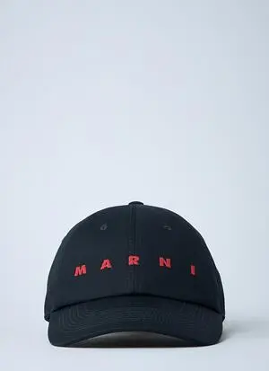 Marni Logo Motif Baseball Cap - Black