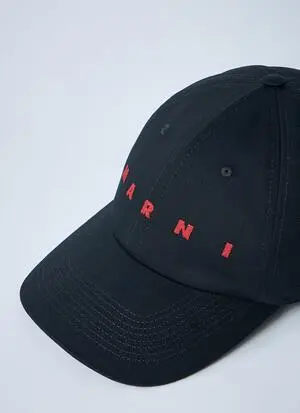 Marni Cotton Twill Logo Baseball Cap