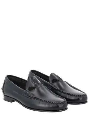 Hereu Leather Cut-out Moccasin