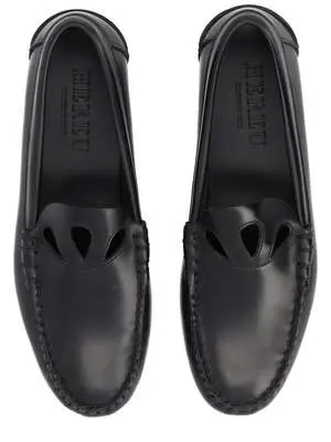Hereu Leather Cut-out Moccasin