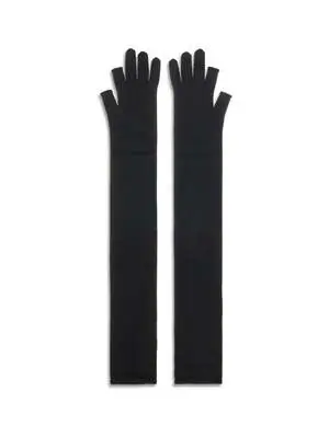 Rick Owens Long Fingerless Wool Gloves