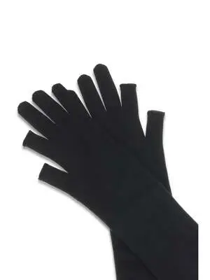 Rick Owens Long Fingerless Wool Gloves