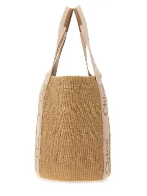 Chloé Borsa Cesto Woody Large - Cream