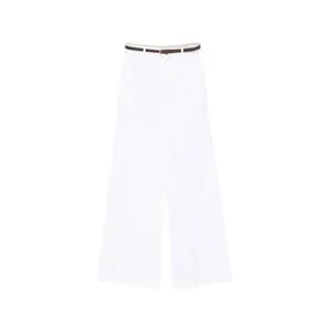 Max Mara Trousers High-waisted Trousers - White