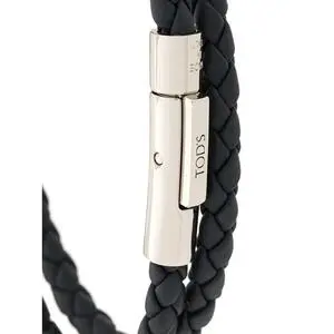 TOD'S Braided Leather Bracelets - Blue