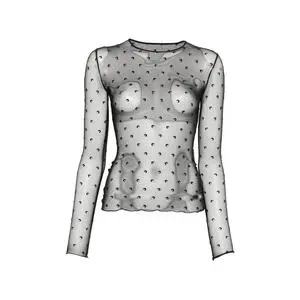 Marine Serre Long Sleeve T-shirts For Women