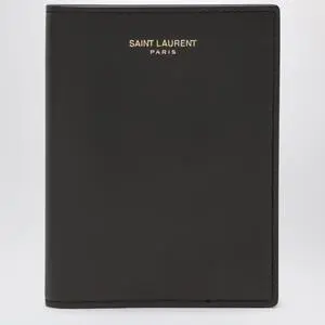 Saint Laurent Bicolor Smooth Calfskin Card Holder - Black