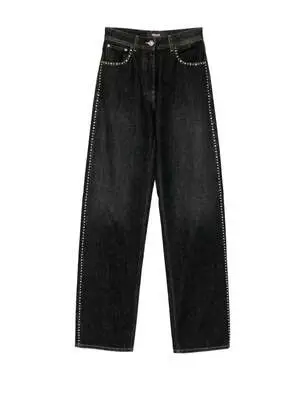 Versace Studded Denim Pants - Multicolor