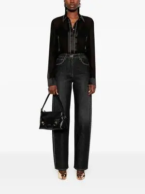 Versace Studded Denim Pants - Multicolor