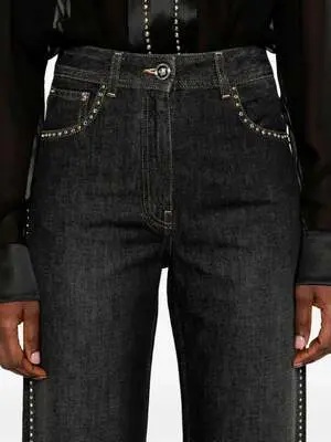 Versace Studded Denim Pants - Multicolor