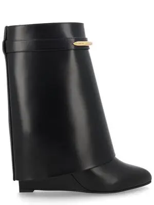 Givenchy Shark Pinch Leather Boots - Black