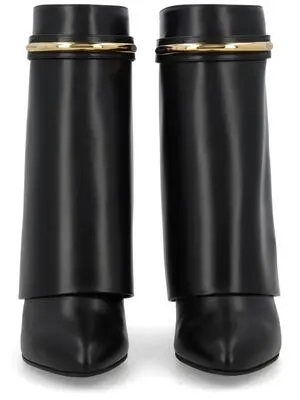 Givenchy Shark Pinch Leather Boots - Black