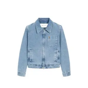 AMI Paris Cotton Denim Zip-up Jacket