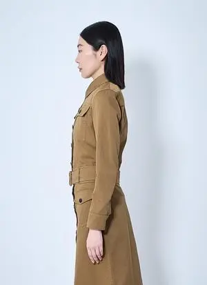 Saint Laurent Cotton Serge Crop Jacket