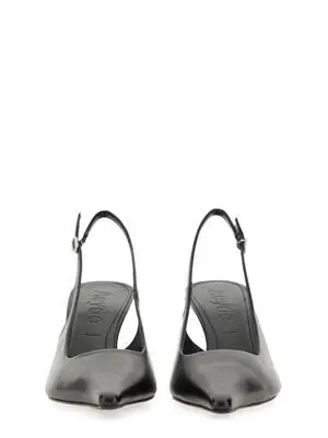 AeydĒ Nappa Leather Fernanda Slingback Pumps